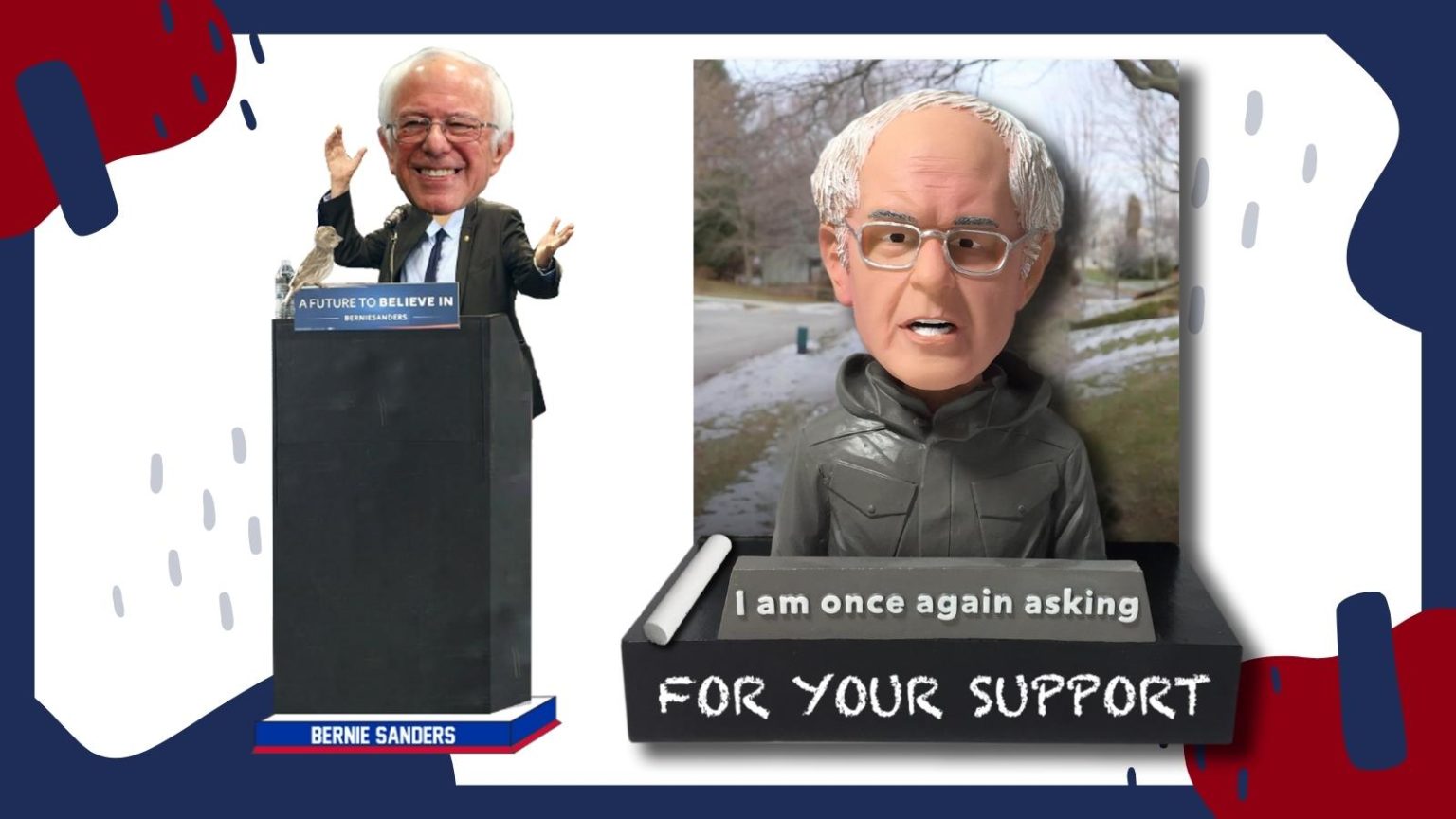 Two Viral Moment Bernie Sanders Bobbleheads Unveiled – National ...