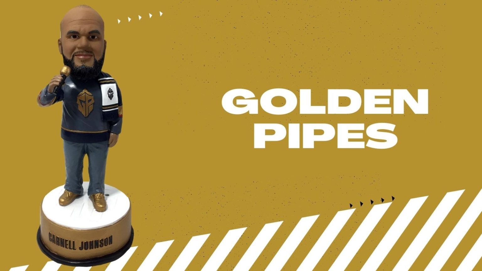 “Golden Pipes” Carnell Johnson Las Vegas National Anthem Bobblehead ...